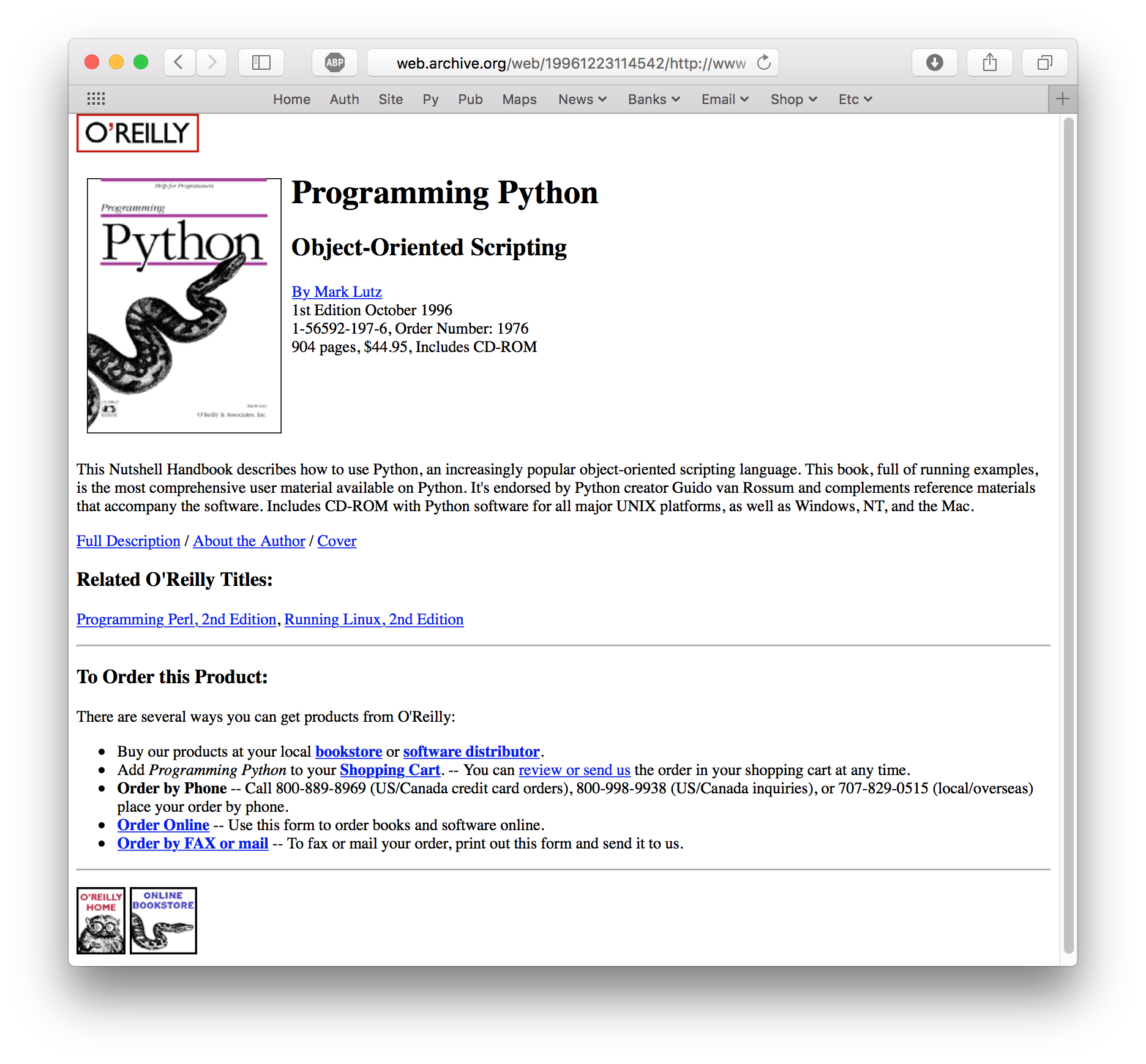 Teaching Python by Mark Lutz
